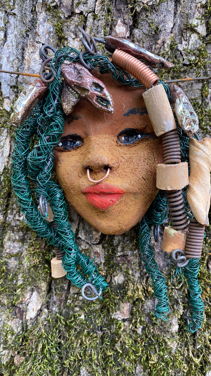 Small Raku Mask – HerDew